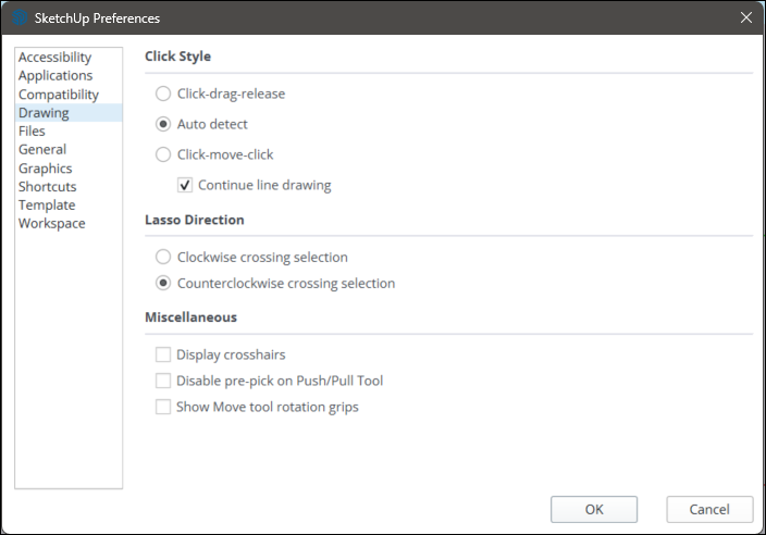 Preferences | SketchUp Help
